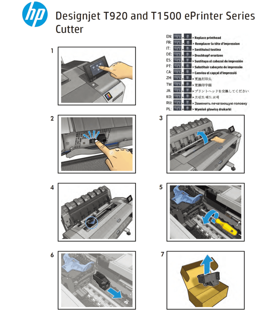 惠普Designjet T920 T1500 T2500 T3500绘图仪英文维修手册